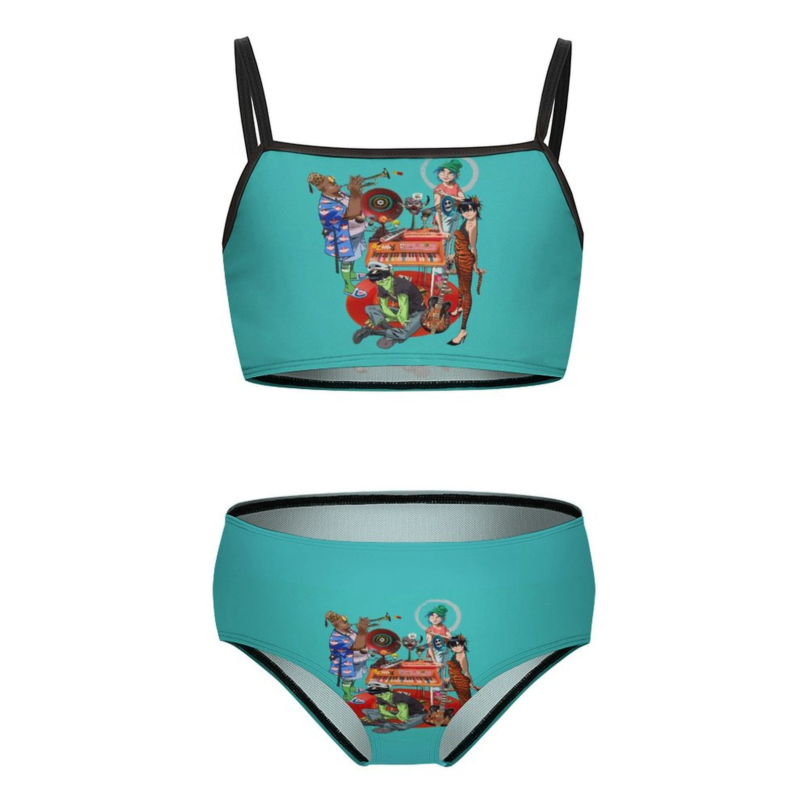 Gorillaz Members Children's Swimsuit Girls Swimwear 2 Piece Bikini Sets ...