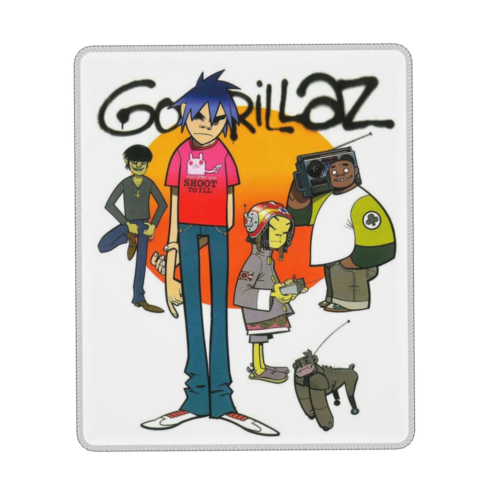 Gorillaz Mousepad Non-Slip Rubber Base Computer Mouse Pads 7.9 X 9.5 In ...