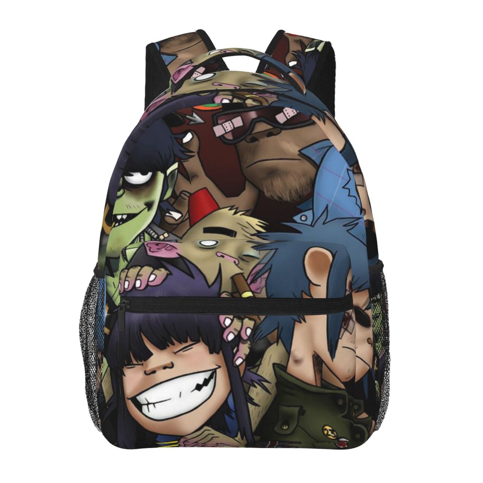 Gorillaz Music Poster Backpack Shoulders Laptop Daypack Student School ...