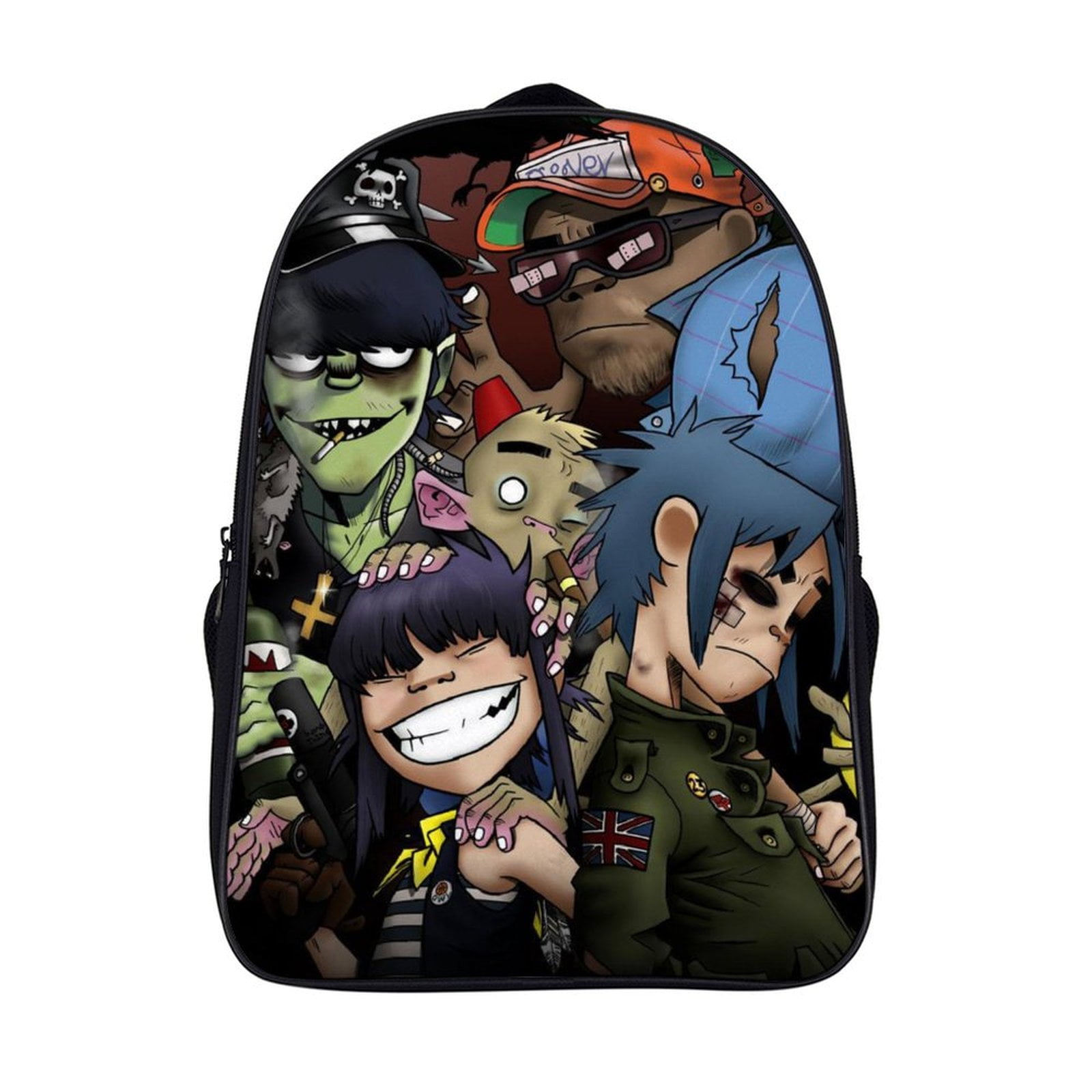 Gorillaz Music Poster Backpack Student School Bag Satchel Bookbag 2 ...