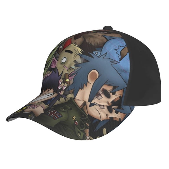 Gorillaz Music Poster Fashion Baseball Cap Adjustable Trucker Dad Hat ...