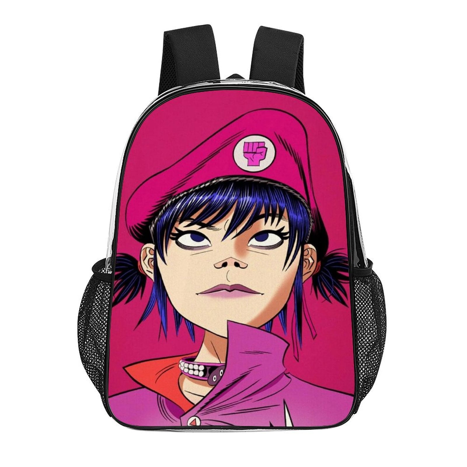 Gorillaz Noodle Clear Backpack 17 Inch Transparent Bag Laptop Daypack ...
