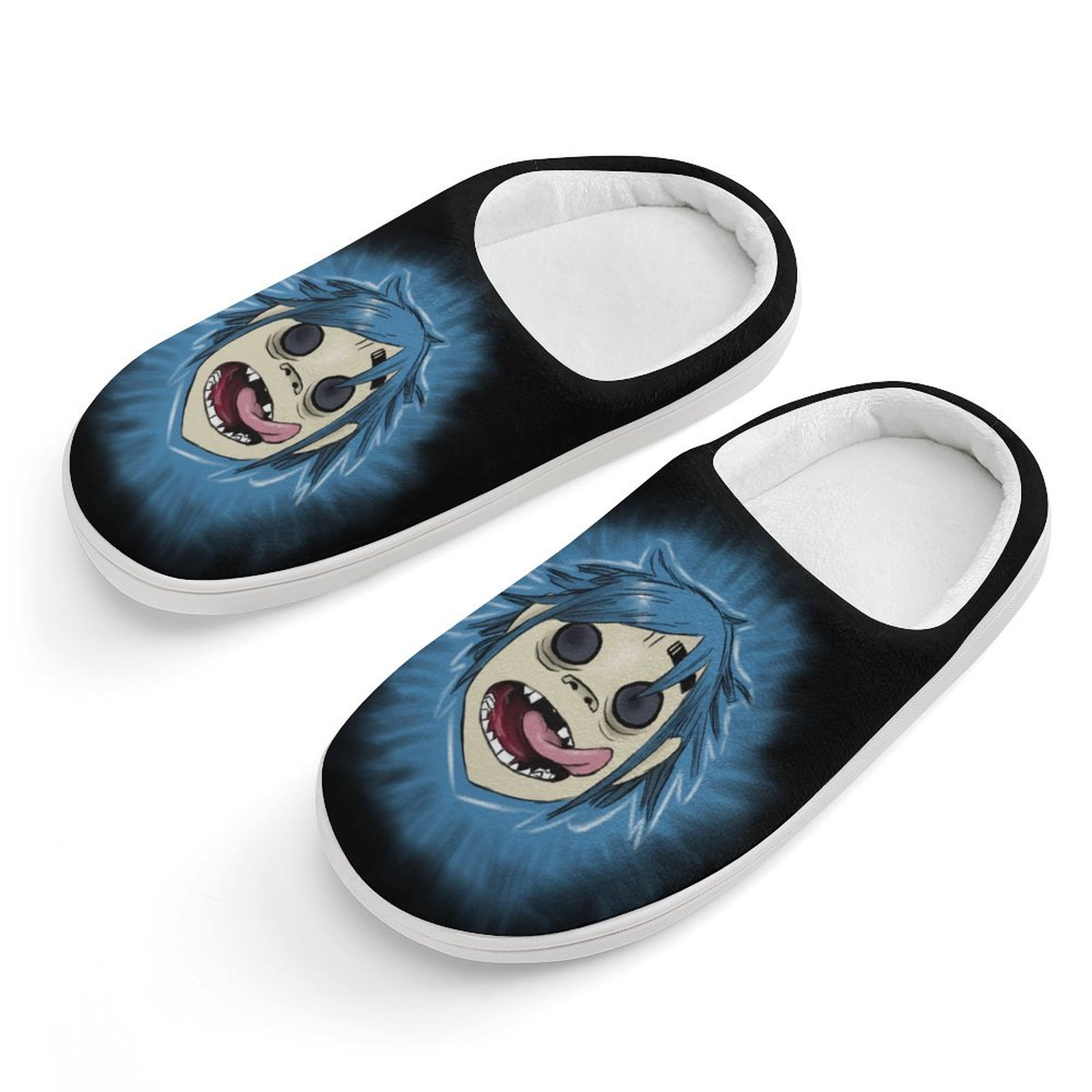 Gorillaz Singer Soft Plush Slippers for Boys Girls Winter Warm Cotton ...