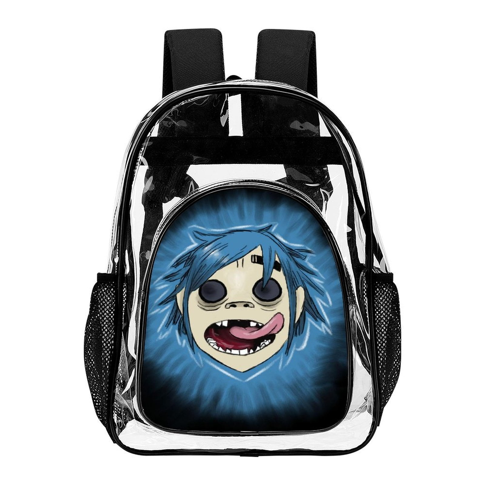 Gorillaz Singer Transparent Backpack Student School Bag Satchel Bookbag ...