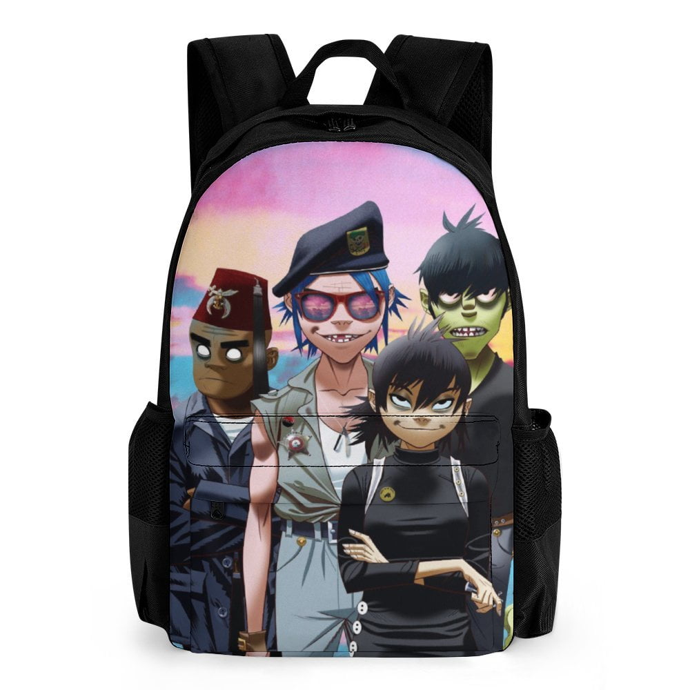 Gorillaz Singers Backpack Laptop Bag Student Satchel Schoolbag Bookbag Large Capacity ...