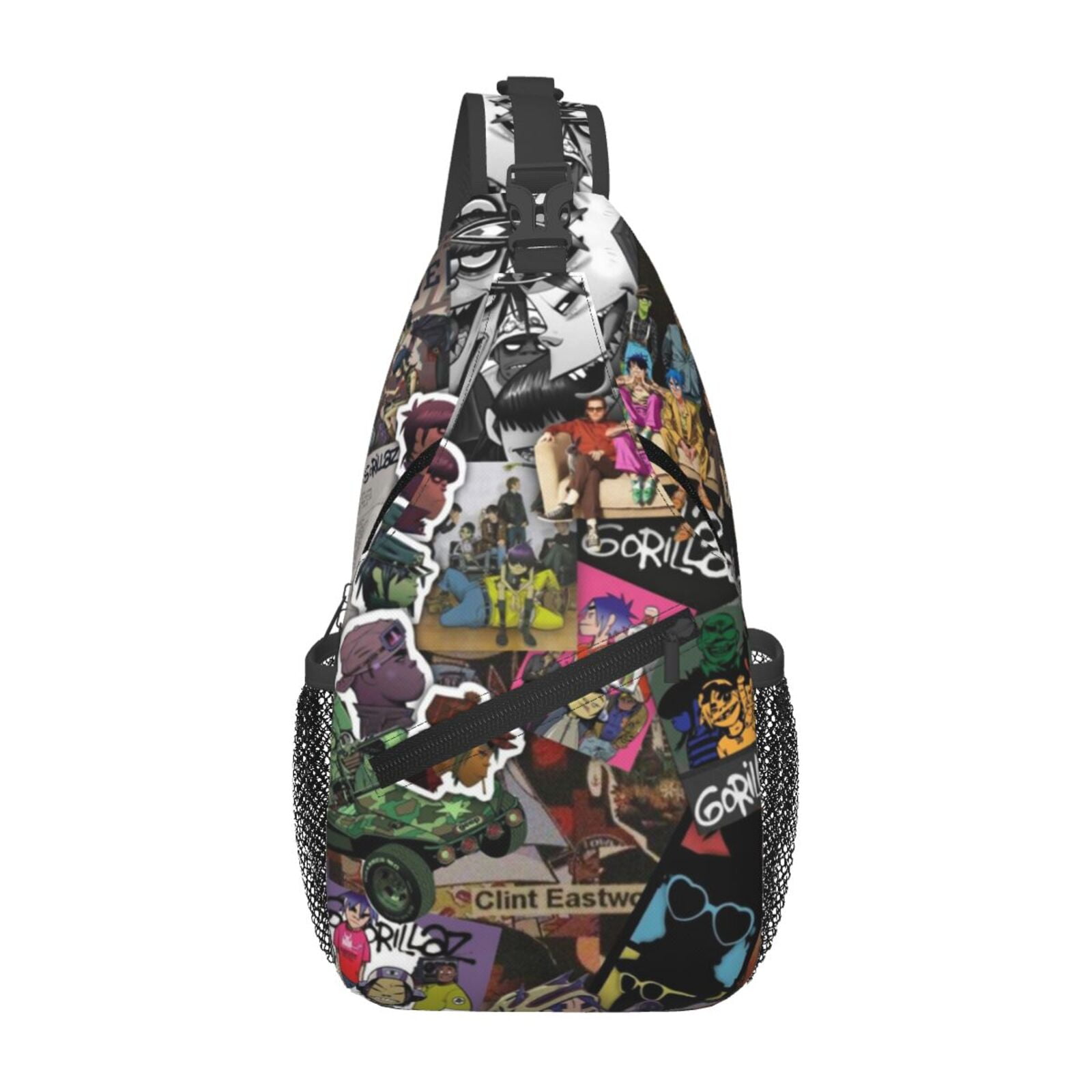Gorillaz Sling Backpack Travel Hiking Chest Bag Daypack Multipurpose ...
