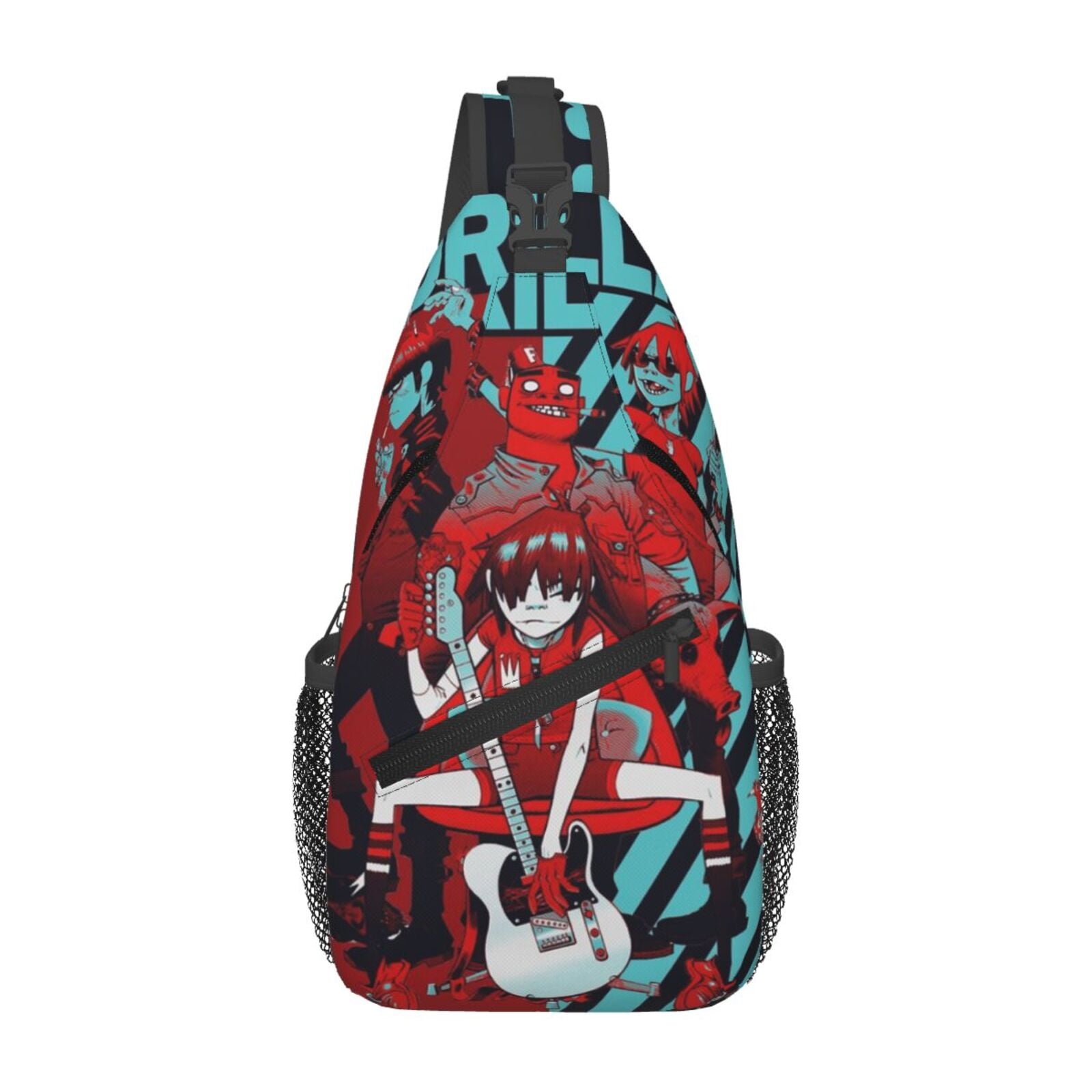 Gorillaz Sling Backpack Travel Hiking Chest Bag Daypack Multipurpose ...