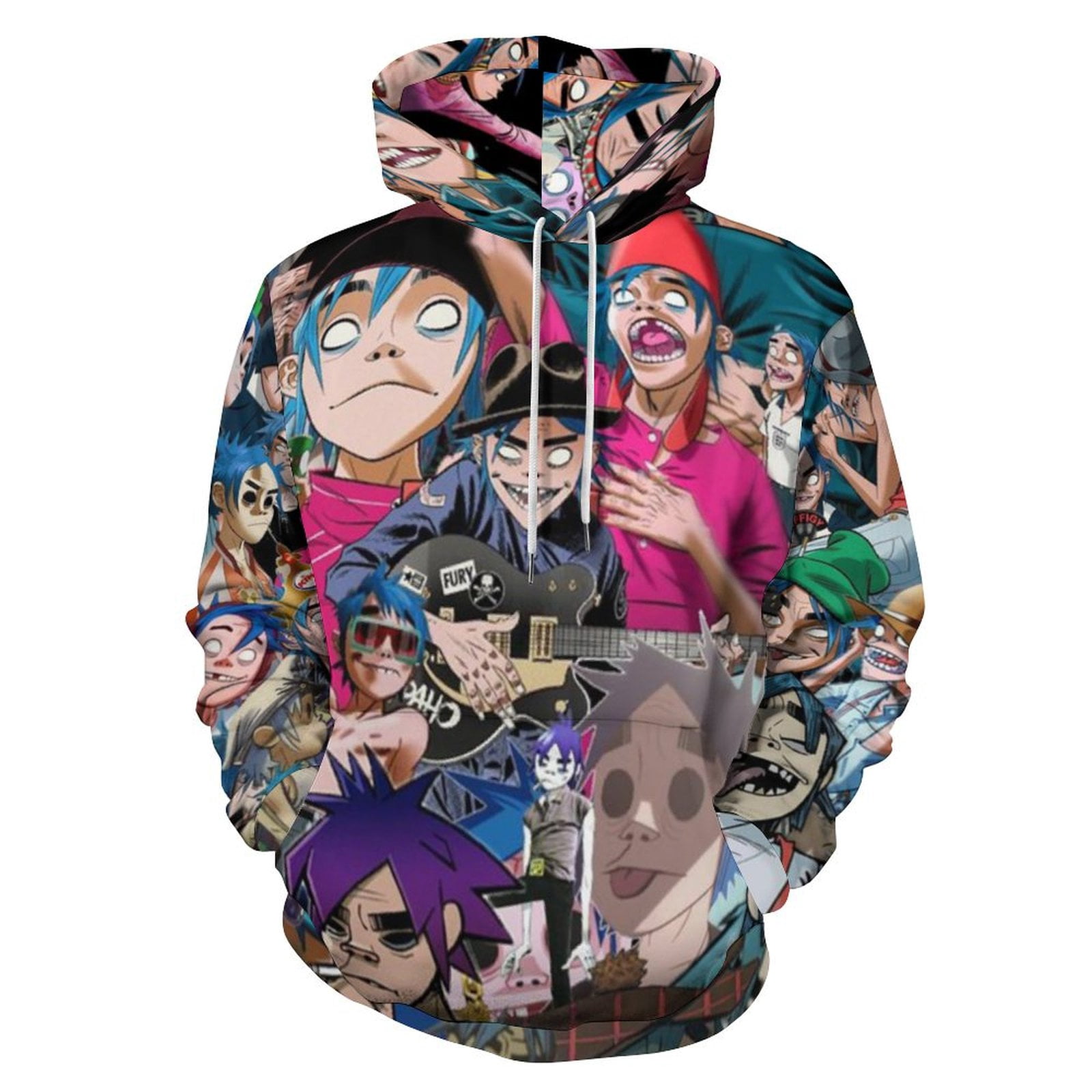 Gorillaz Sweatshirts Casual Pullover Hoodie Jacket Unisex Hooded ...