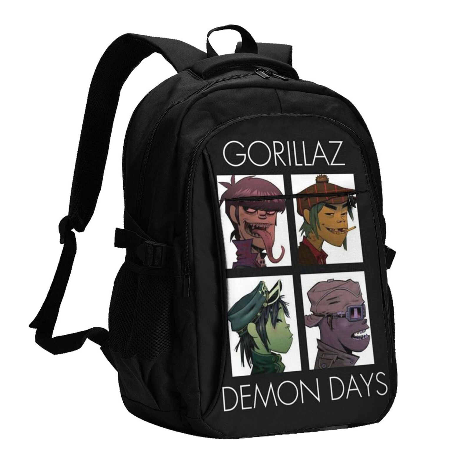 Gorillaz Travel Backpack With Usb Port Stylish Unisex Hiking Backpack ...