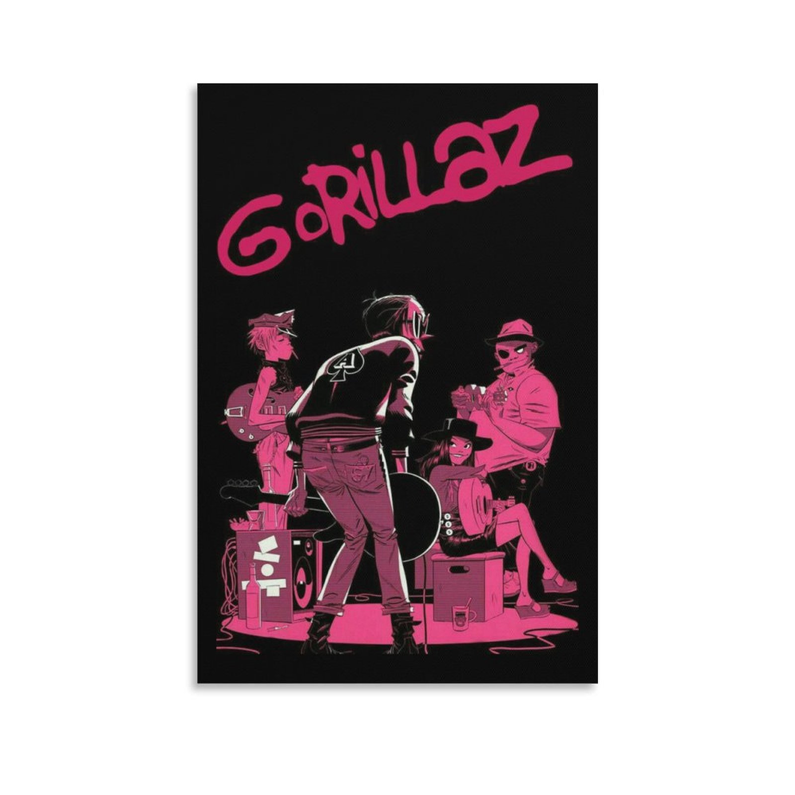 Gorillaz Wall Hanging Painting Wall Art Canvas Paintings Posters Home ...