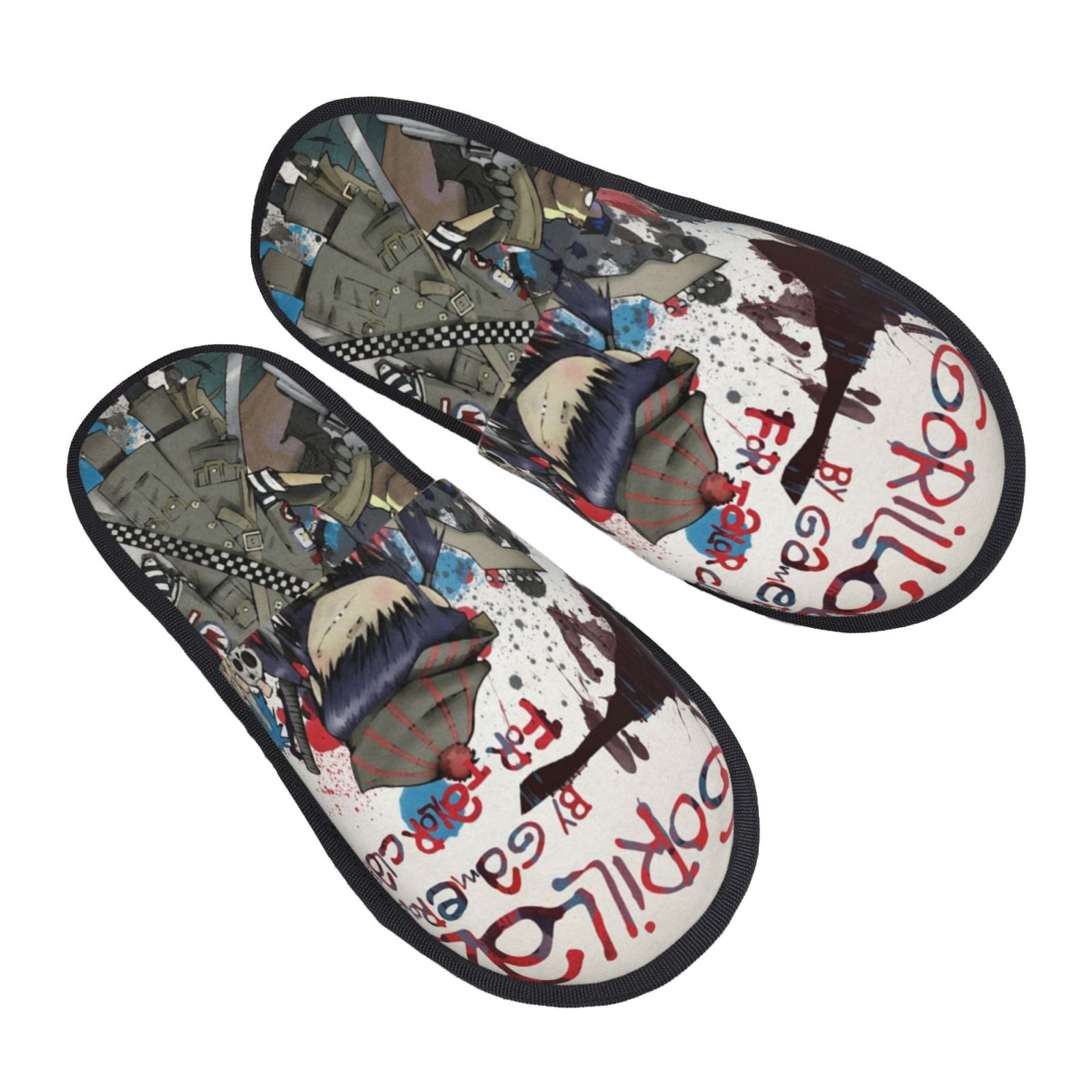Gorillaz Winter Home Slippers Warm House Shoes Cozy Plush Cotton ...