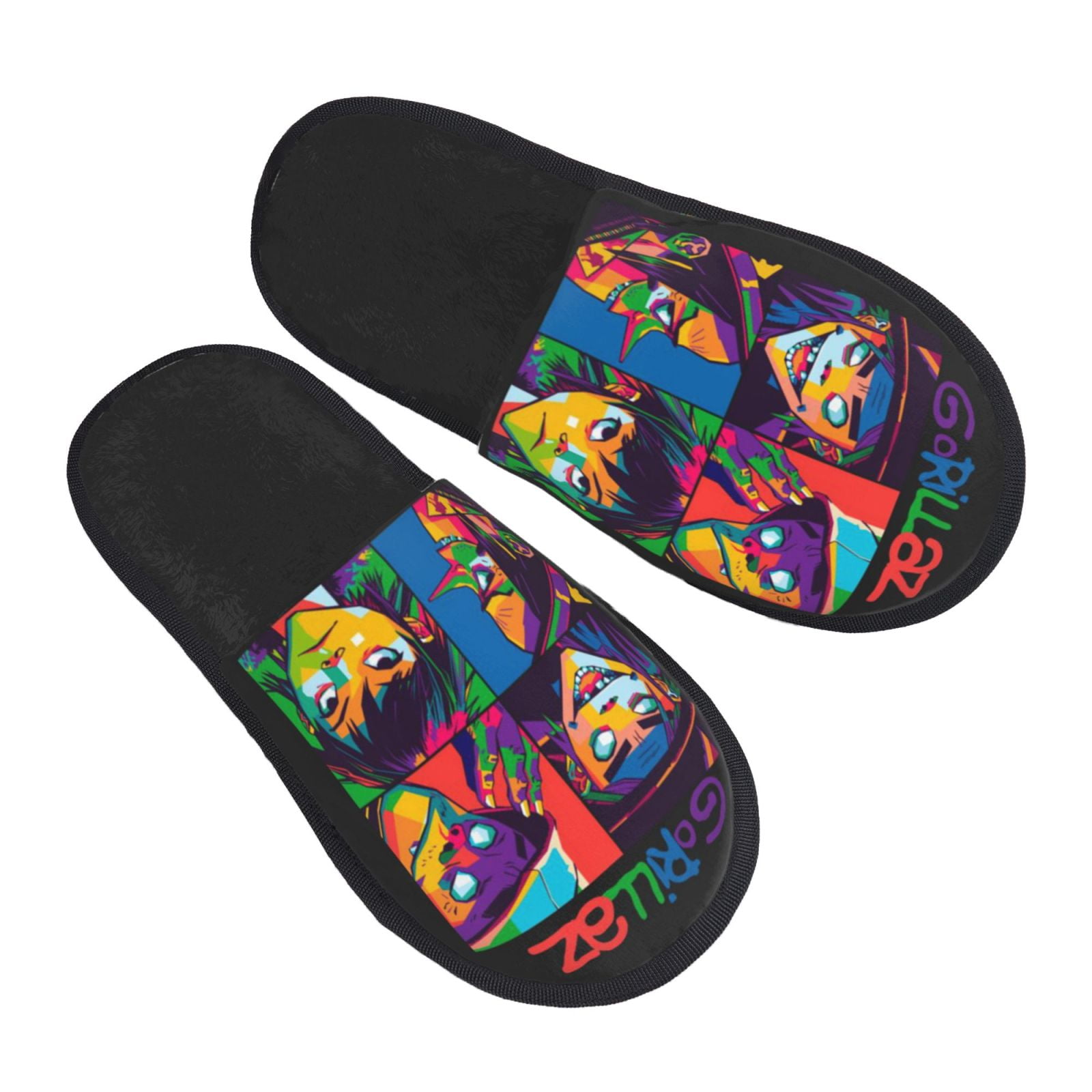 Gorillaz Winter Home Slippers Warm House Shoes Cozy Plush Cotton ...