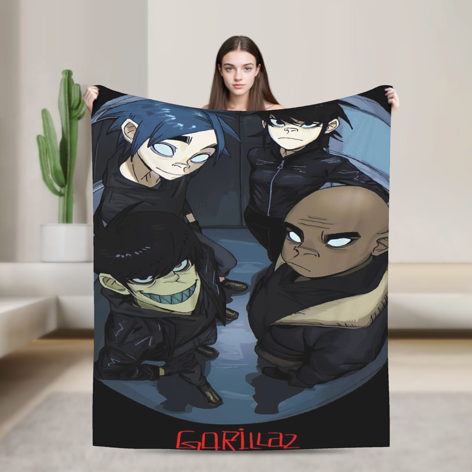 Gorillazs Blanket Band Rock Super Warm Novelty Plush Throw Blanket For ...