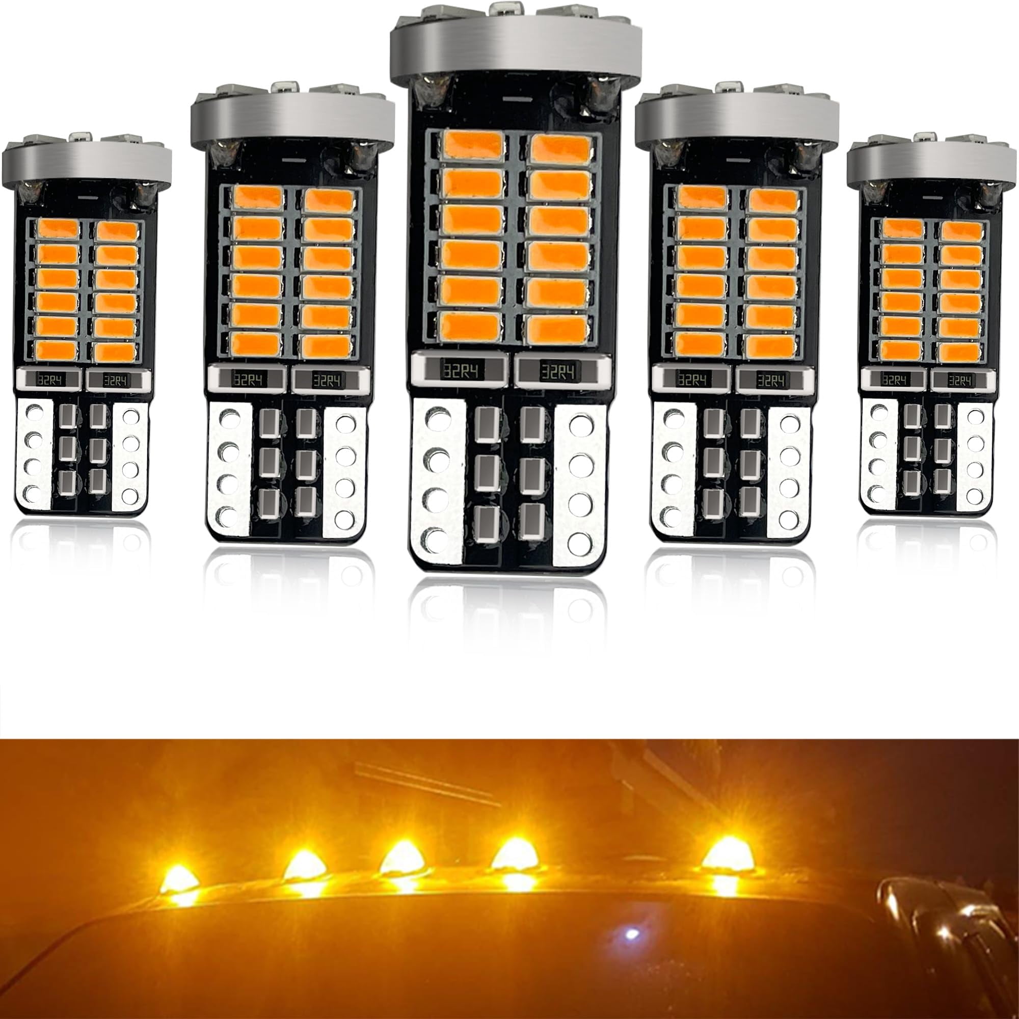 Gorromp LED Roof Cab OIF8 Marker Lights Bulbs for Ford 1999-up F150 ...