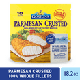 Gorton’s Parmesan Crusted Fish Whole Fillets, Alaskan Pollock, Frozen ...