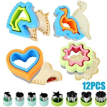 20Pcs Sandwich Cutter and Sealer Set for Kids, Bread Fruit Cookie ...