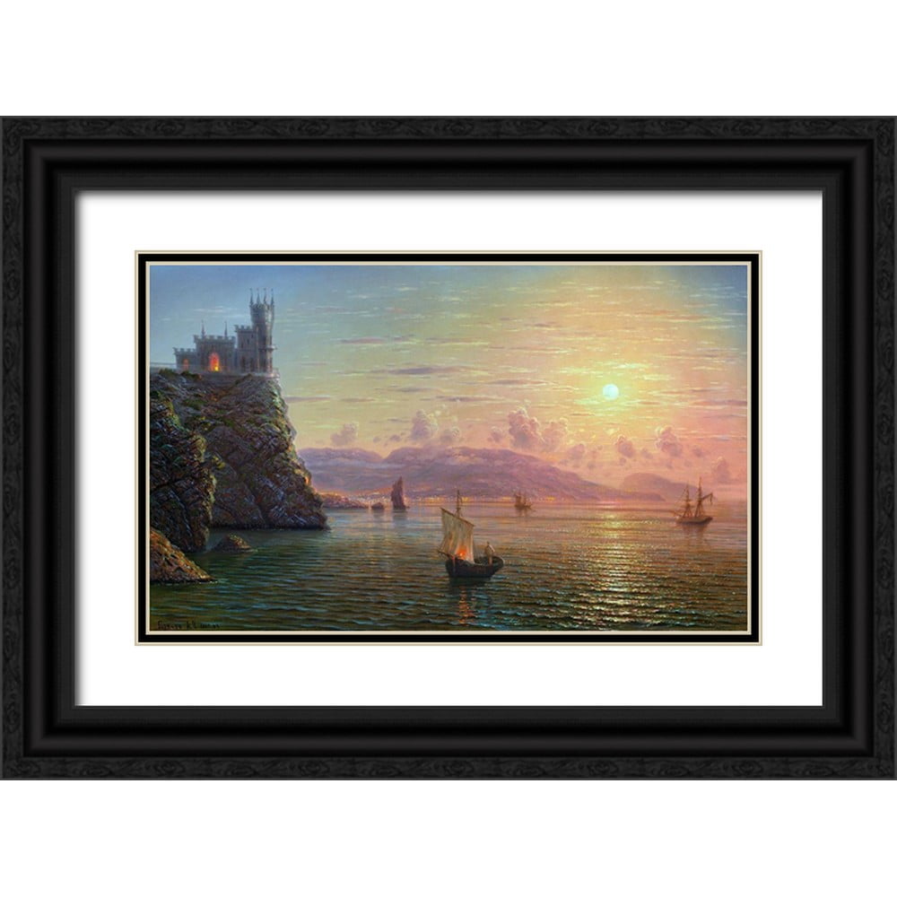 Goryachev, Alexander 18x13 Black Ornate Wood Framed with Double Matting Museum Art Print Titled ...