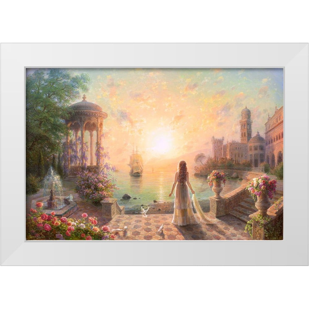 Goryachev, Alexander 24x17 White Modern Wood Framed Museum Art Print Titled - The return ...