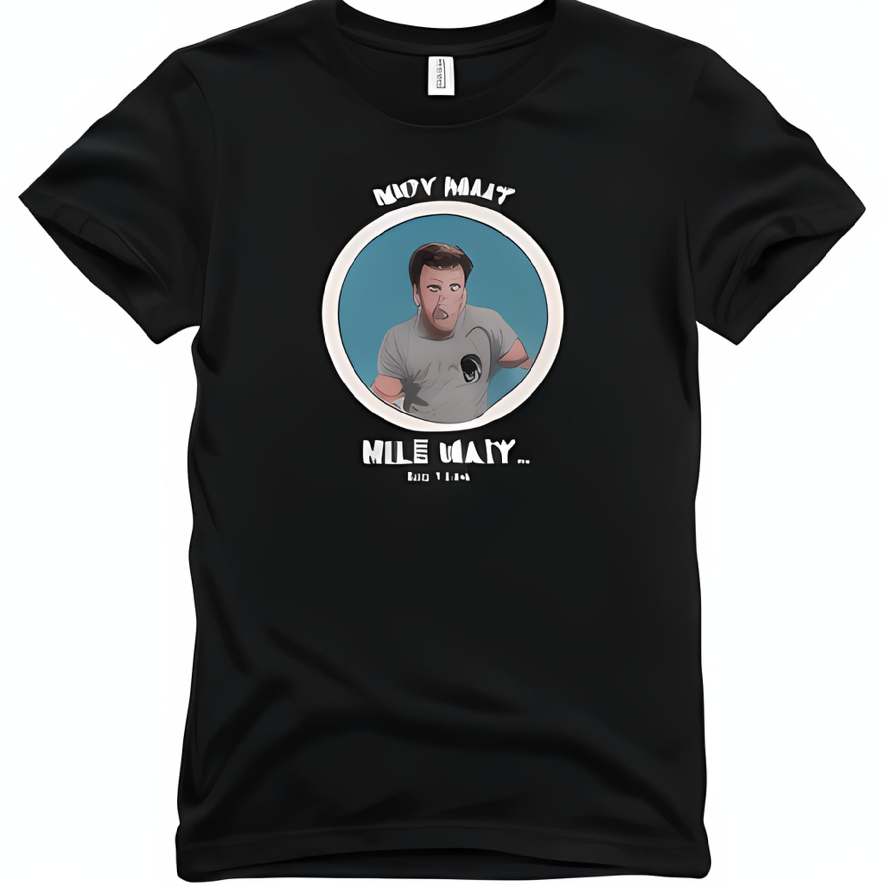 Gosling Illustration Black T-Shirt Inspired by 'The Office' and Unique ...