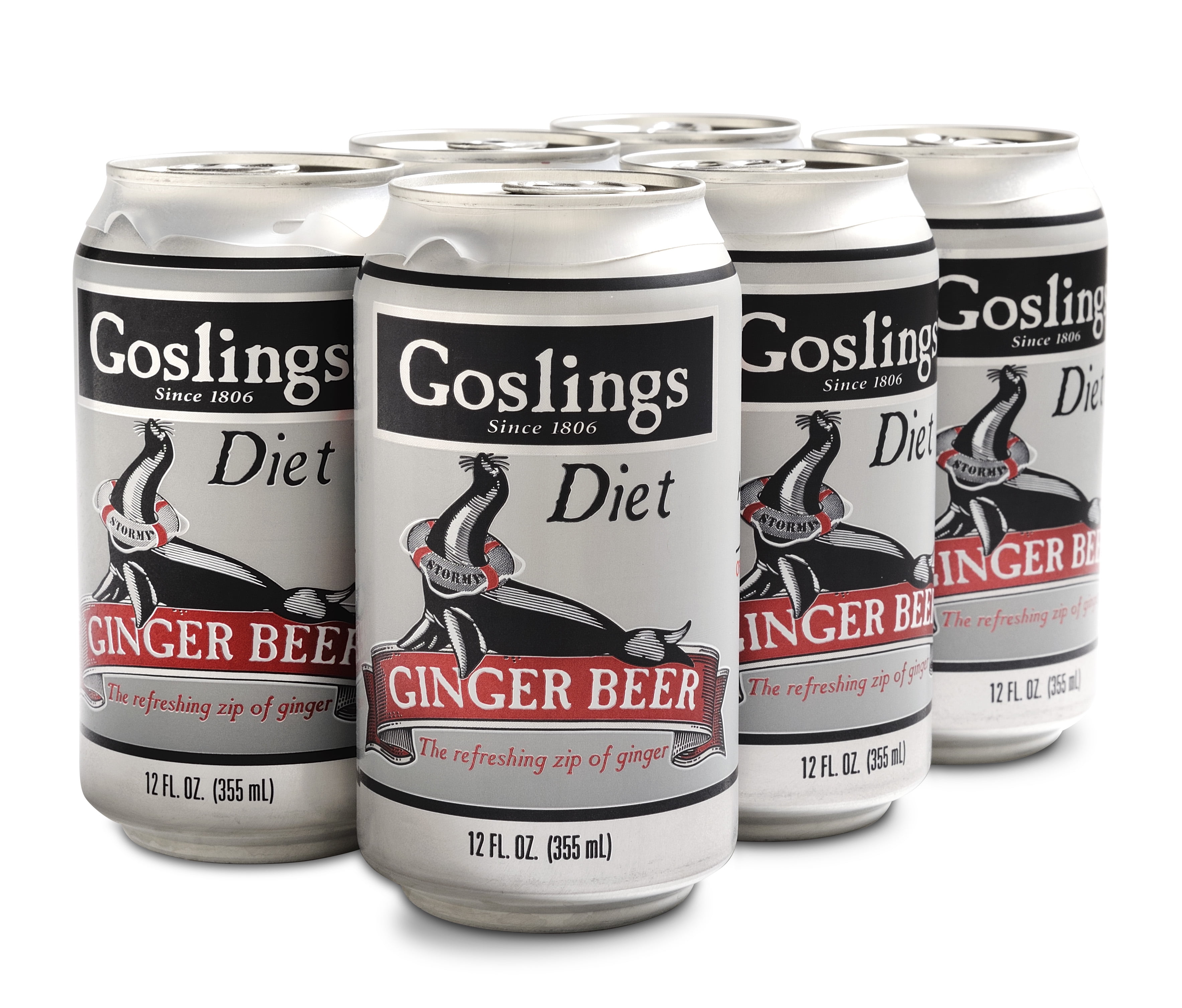 Goslings Diet Stormy Ginger Beer Cocktail Mixer 6 12 Fl Oz Cans