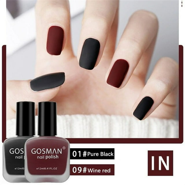 Gosman Matte Nail Polish 12ml Non-baking Non-peeling Summer Matte Nail ...