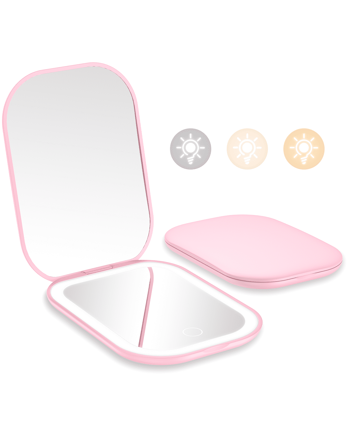 Gospire Ultra-Slim Lighted Travel Makeup Mirror with Lights and ...