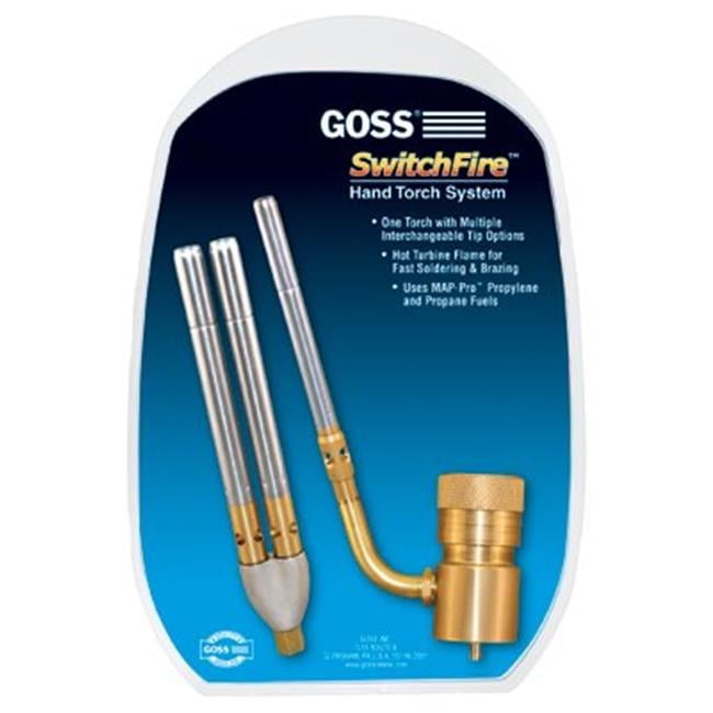 Goss SwitchFire Hand Torch Kits, Braze/Solder, Regulator; Single Tip ...