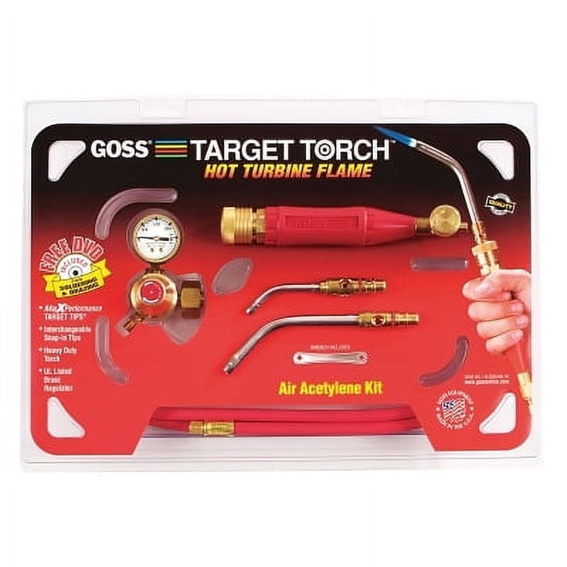 Goss Target Torch Air-Acetylene Outfit, Silver Braze 5/16 in, 7/16 in ...