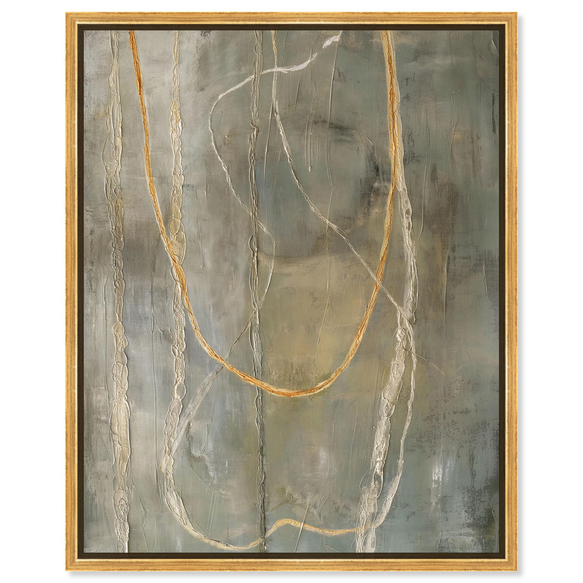Gossamer Pathways III Canvas Textured Abstract by Art Remedy, Gold ...