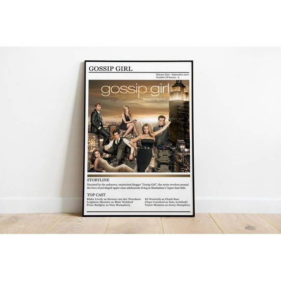 Gossip Girl Tv Show : Iconic Wall Art Print #292, Unframed Poster Size ...