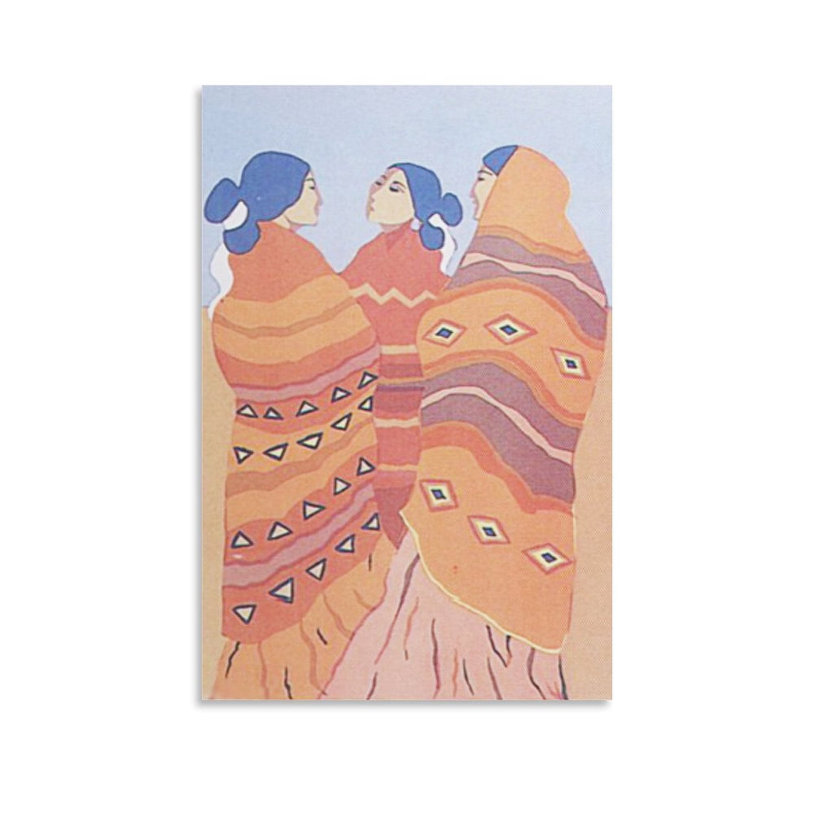 Gossips 1977 by R.C. Gorman Artworks Picture Print Poster Wall Art ...