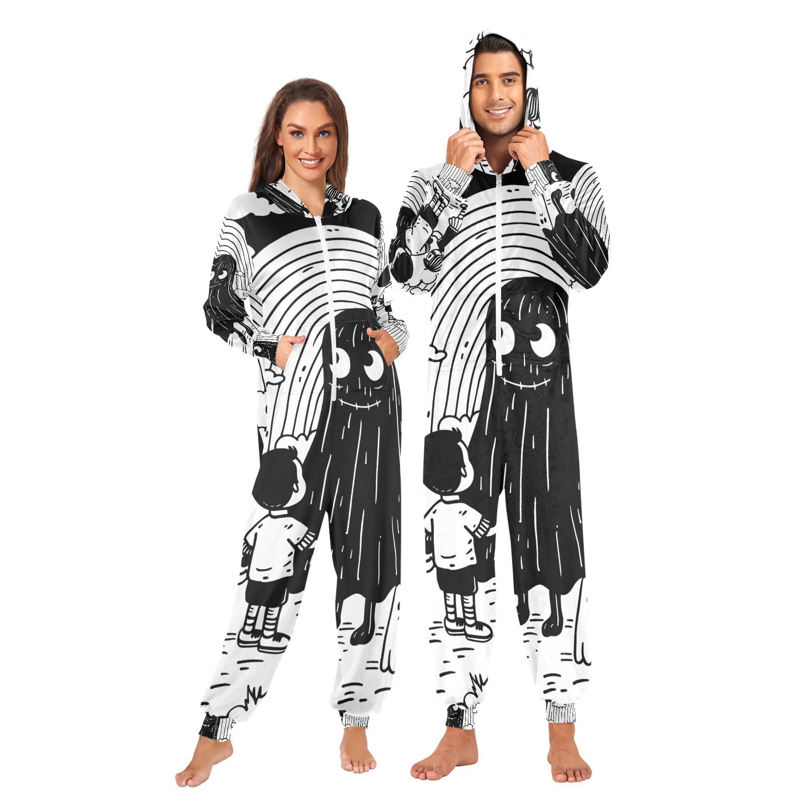 Gost Kids Adult Onesie Pajamas Slim Fit Christmas One Piece Suit Pjs ...