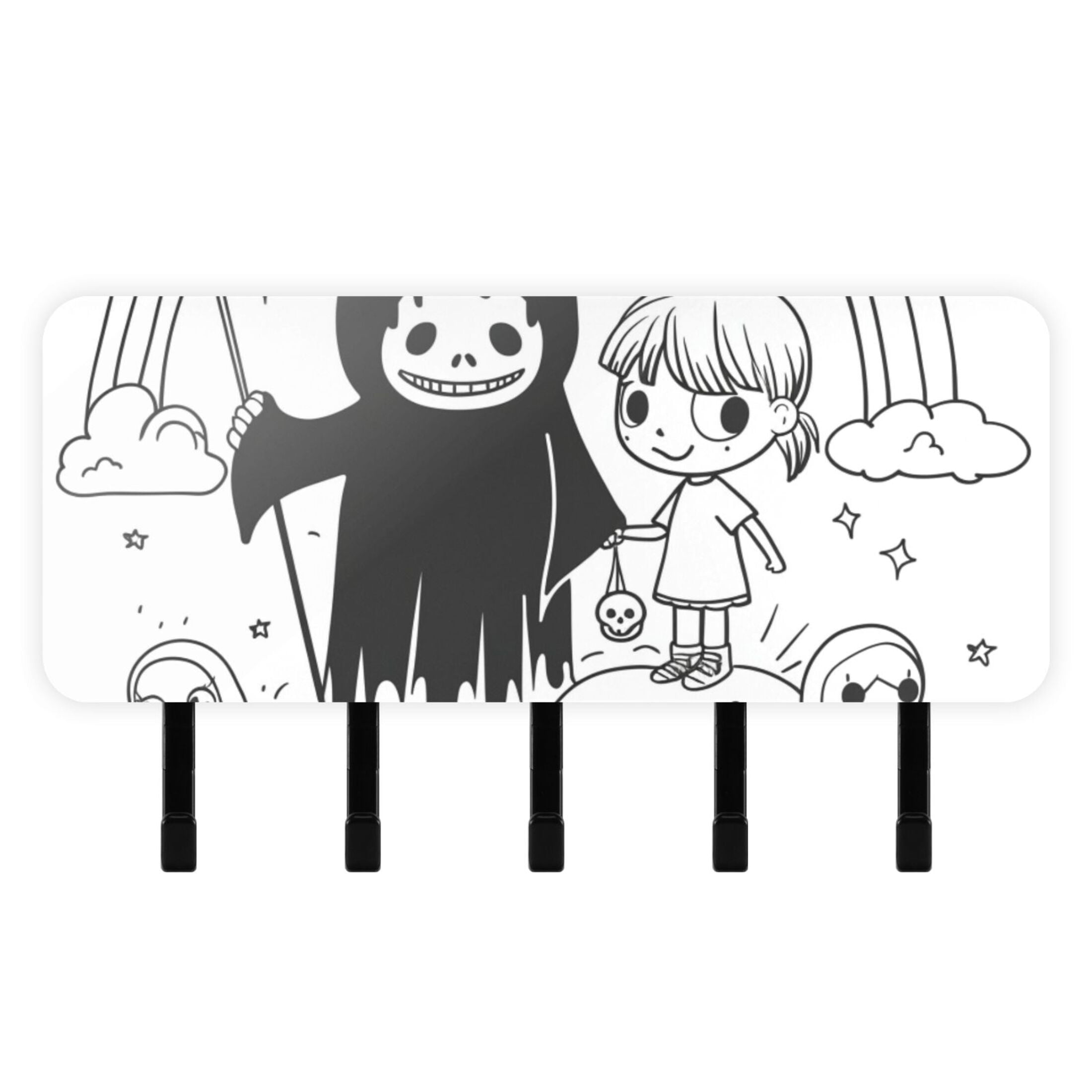 Gost Rainbow Key Holder for Wall Mail Holder Organizer with 5 Key Hooks ...