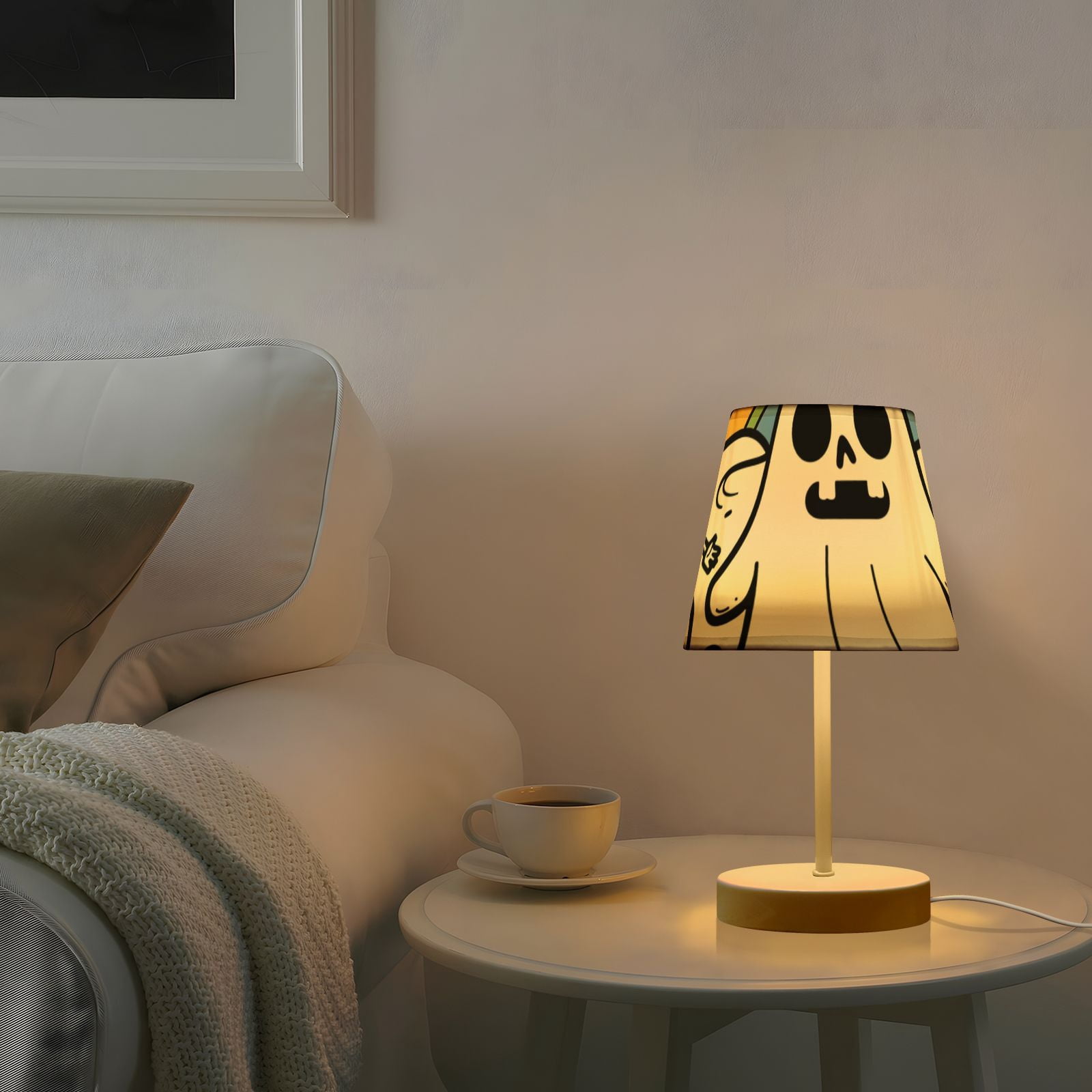 Gost Skeleton Rainbow Desk Lamp 3 Color Modes LED Table Lamp Nightstand ...