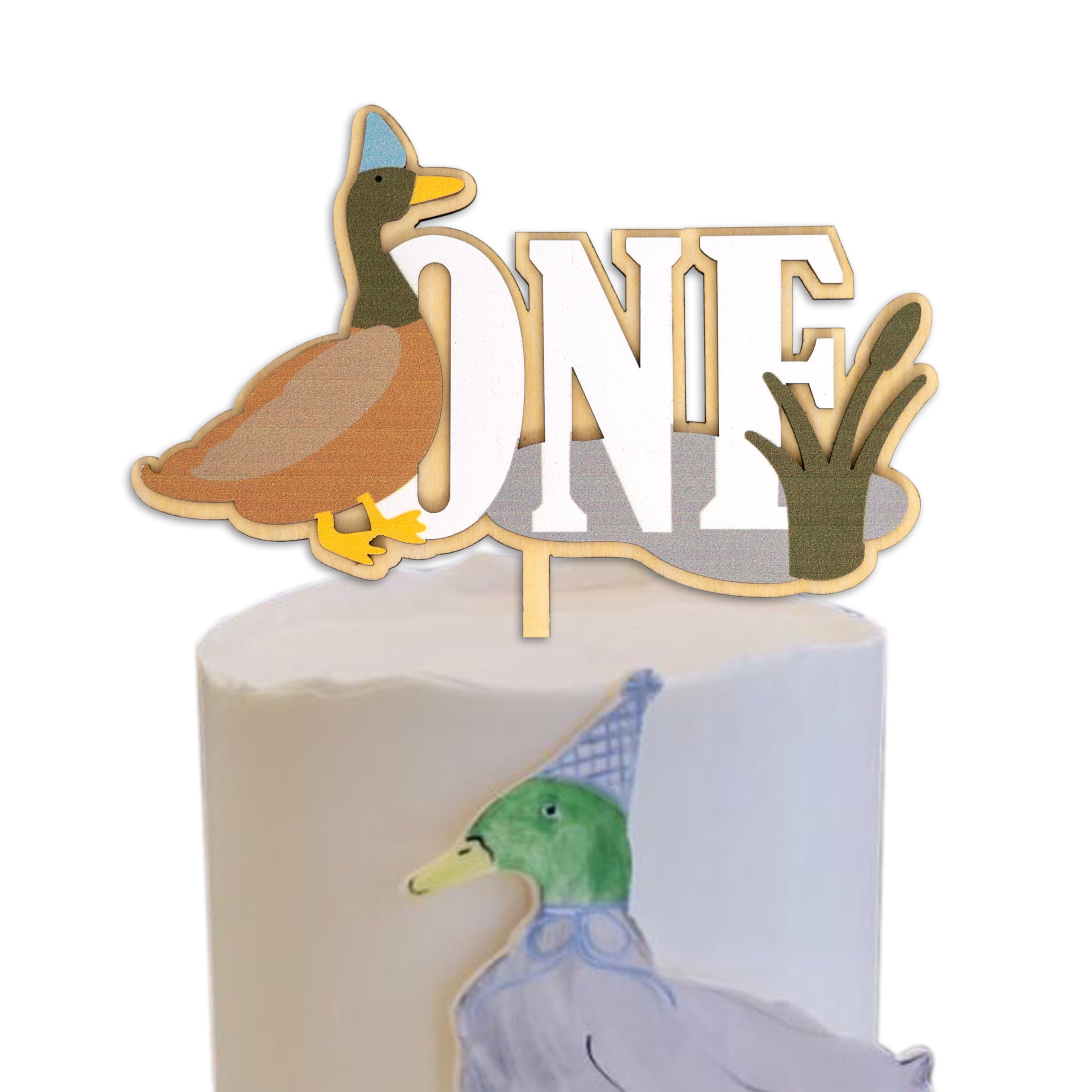 Gostman One Lucky Duck Cake Topper RST1 - Mallard Duck Theme First ...