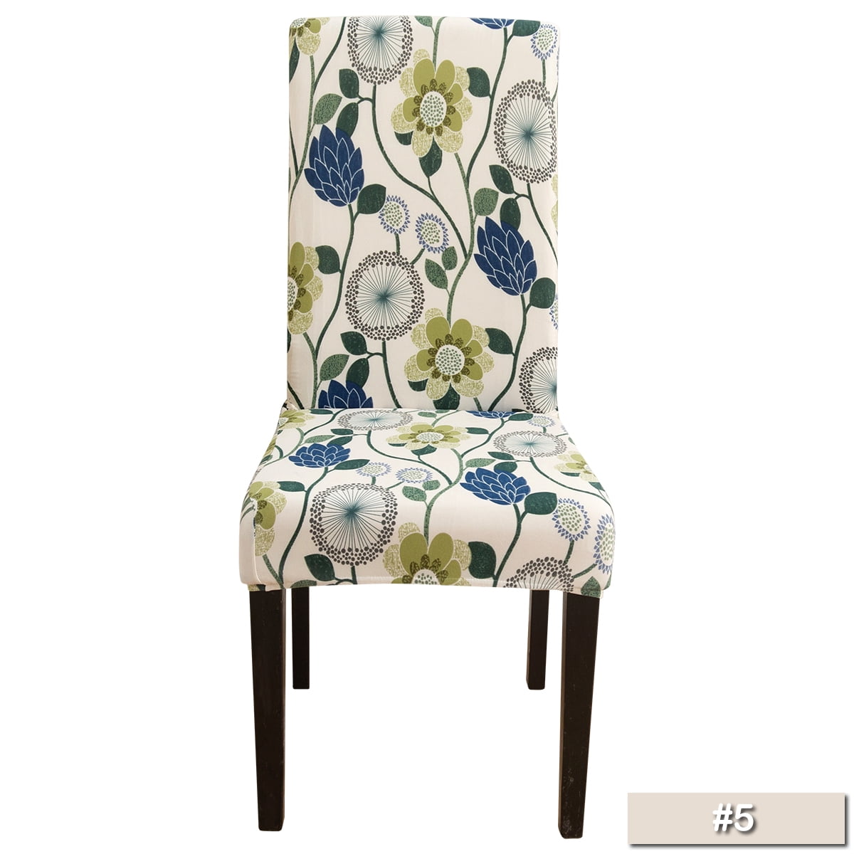 Gostoto 1-8 Pcs Spandex Stretch Geometric Floral Family Room Chair ...