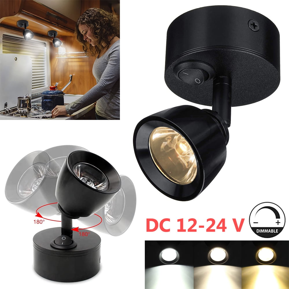 Gostoto 12-24V LED Spotlight Car Interior LED Lighting with USB ...