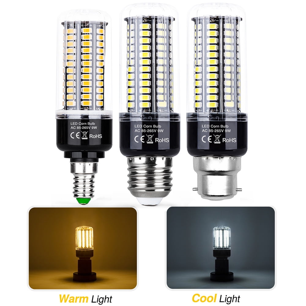 Gostoto 20W 15W 12W 9W 7W 5W LED Corn Light Bulb 85-265V E26/27 E14 B22 ...