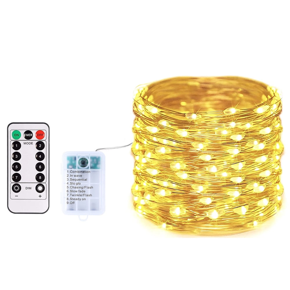 Gostoto 5-10M 50-100LEDs Copper Wire LED String Lights Waterproof Fairy ...