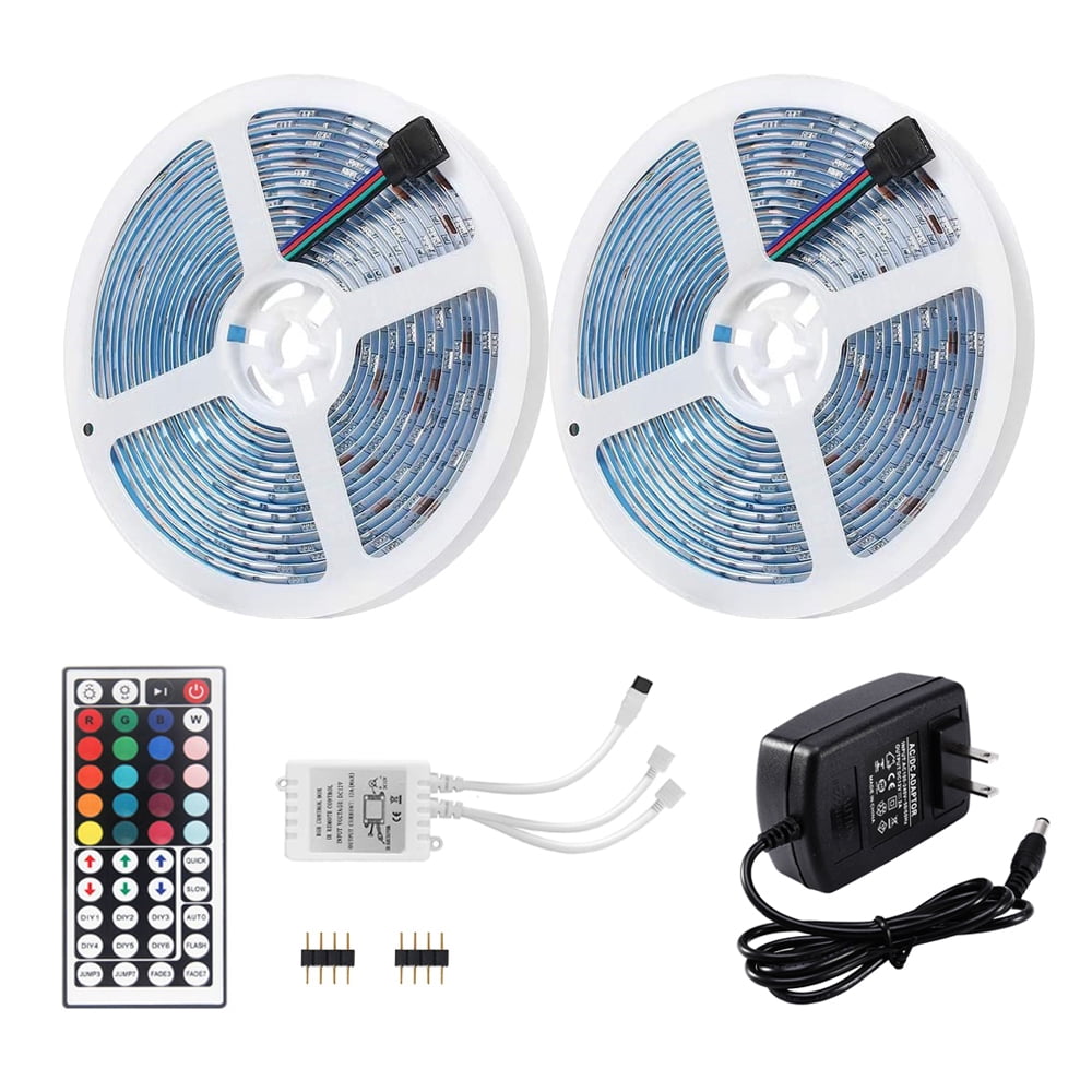 Gostoto 5M 10M 15M Light Kits RGB Color Changing LED Strip Lights 44Key ...