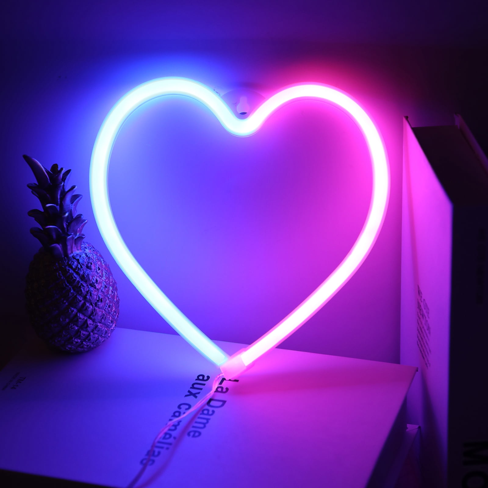 Gostoto Battery USB Powered Led Neon Signs for Bedroom Kids Room ...