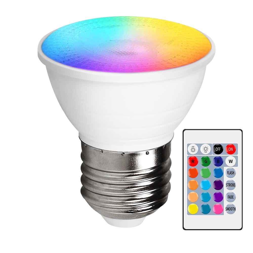Gostoto E14 E26/E27 GU10 MR16 LED Light Bulbs Remote Control Colour Changing Dimmable 16 Colors ...