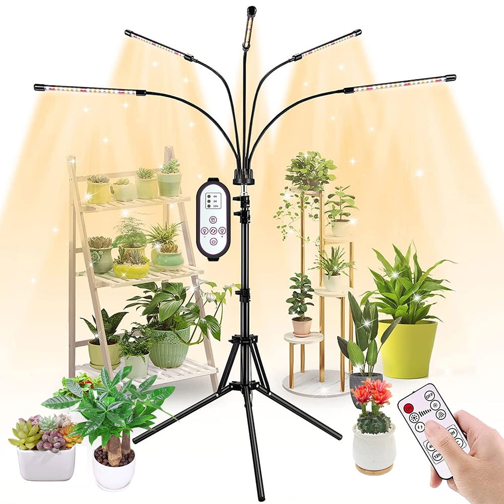 Gostoto Full Spectrum 3/4/5 Light Tube LED Plant Grow Lights with ... Gostoto Full Spectrum 3/4/5 Light Tube LED Plant Grow Lights with ...