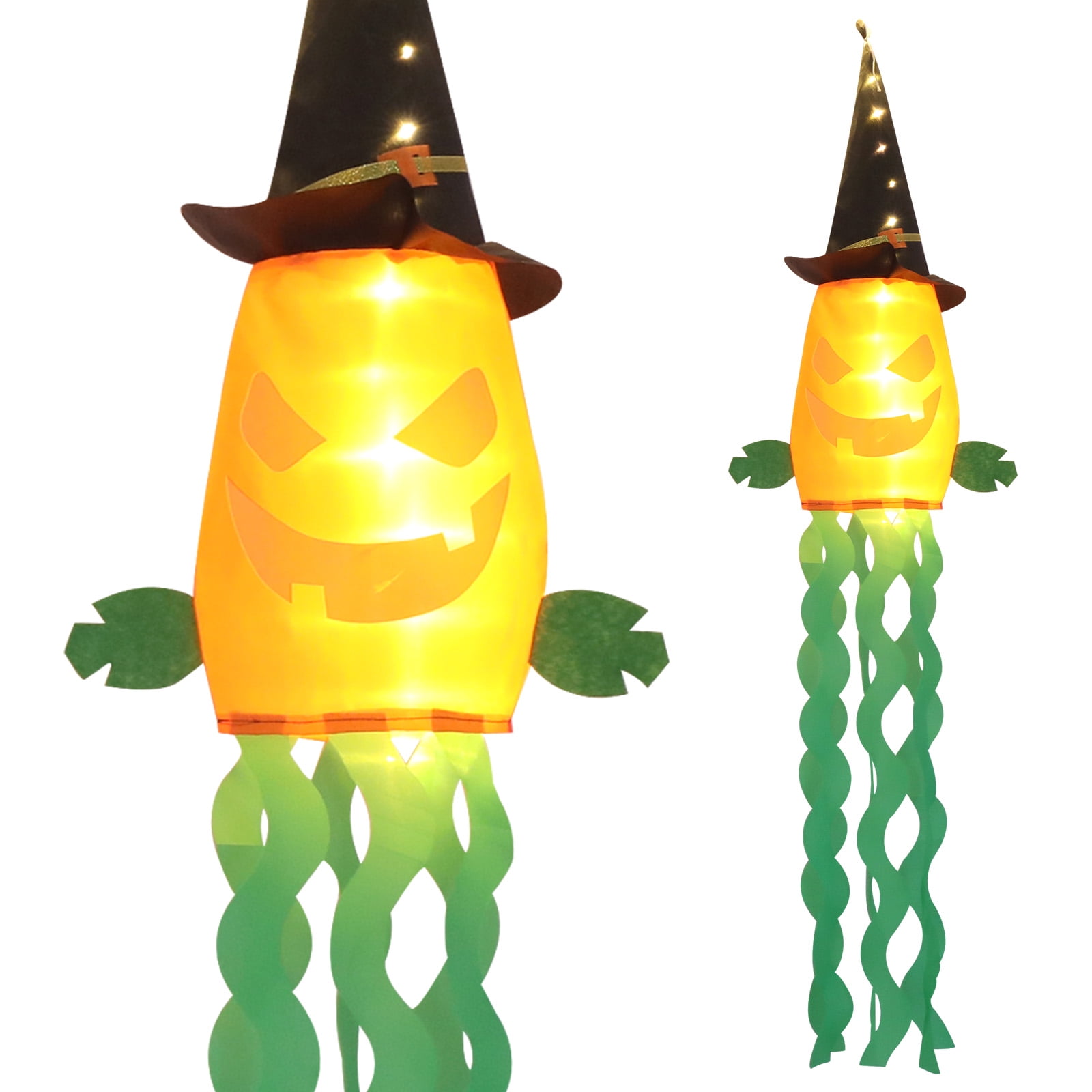 Gostoto Halloween String Lights Horror Ghost Clothes Wizard Hat Bat ...