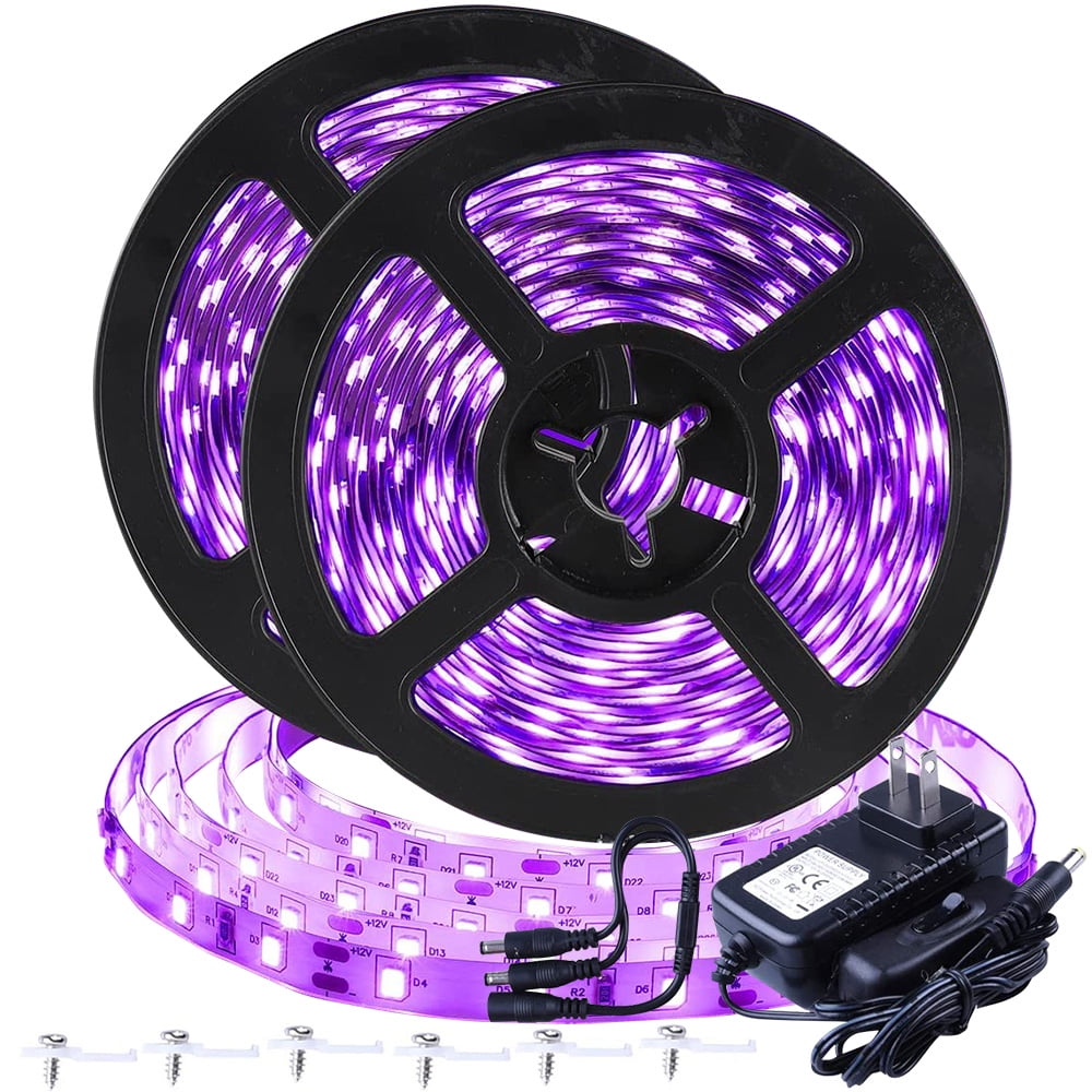 Gostoto LED Strip Light 385-400nm 5M 300LEDs /12M 720LEDs 12VDC ...