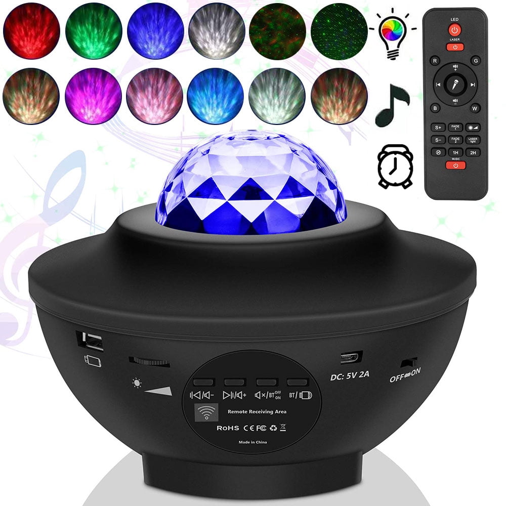 Gostoto Music Starry Water Wave LED Projector Light with 21 Lighting ...