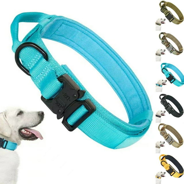 Gostoto Nylon Webbing Dog Collar, Aati-Strangle Traction Collar For ...