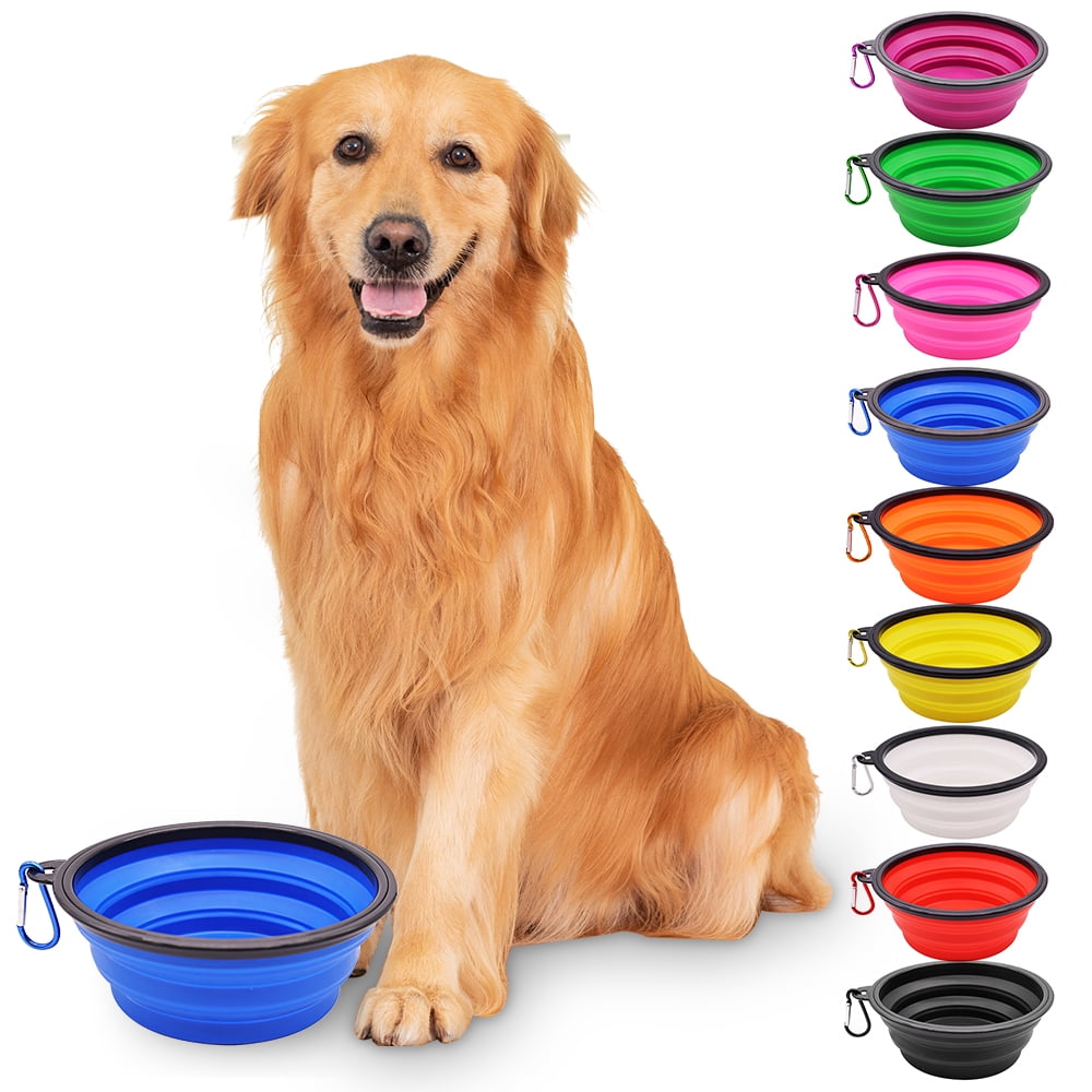 Gostoto Silicone Plastic Portable Drink Water And Feed Collapsible Dog ...