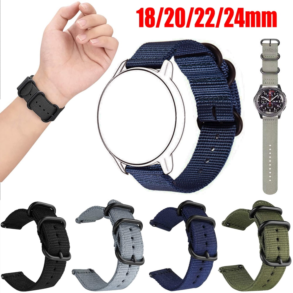 Gostoto Soft Woven Nylon Watch Band Sport Strap 18/22/20/24mm Quick ...