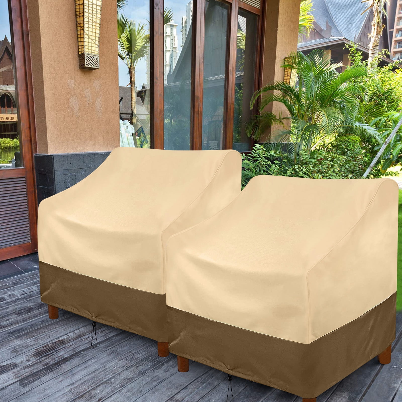 Gostoto Stackable Patio Chair Cover Waterproof Outdoor Chair Cover ...